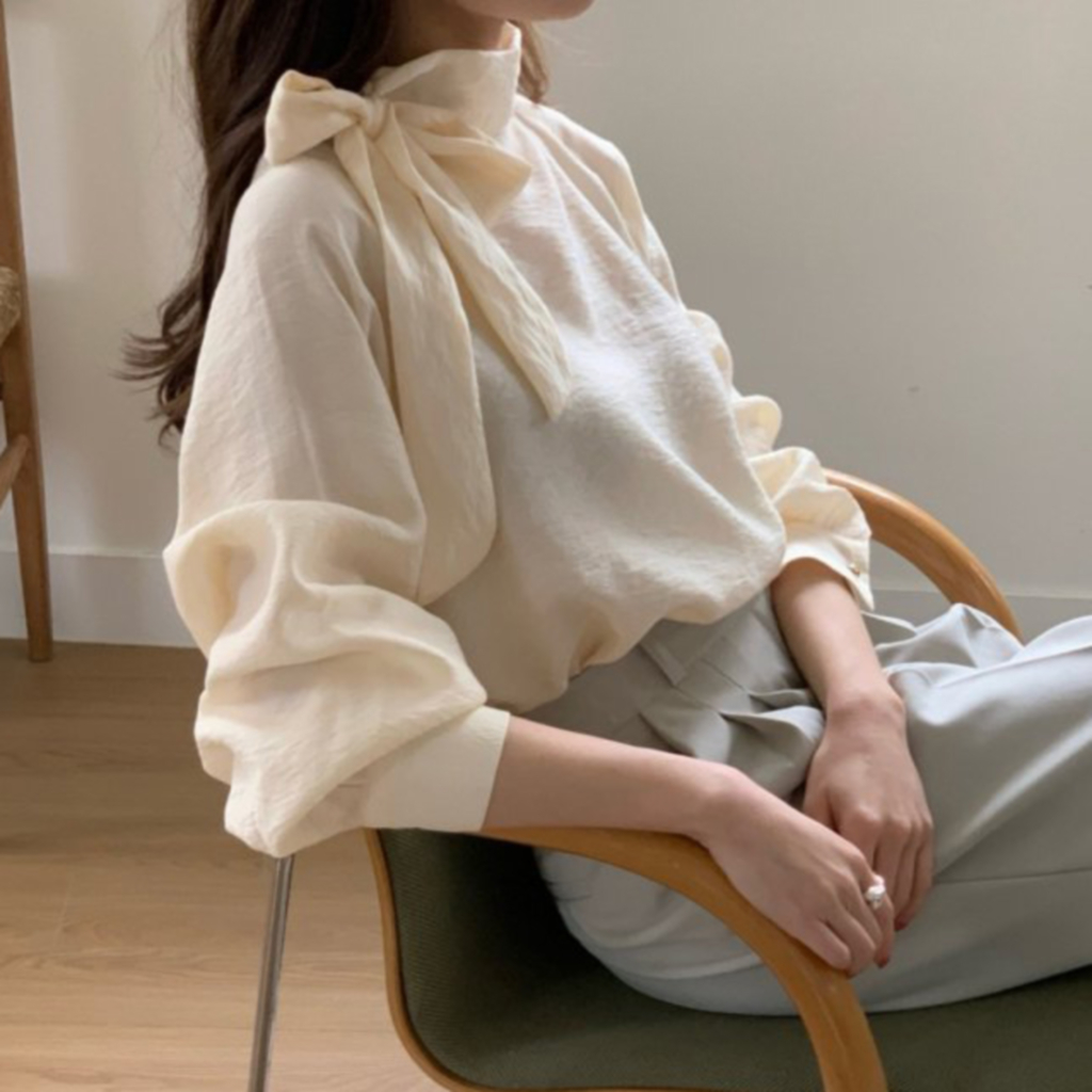 リボンタイブラウス(2c) | ファッション通販サイト NUGU