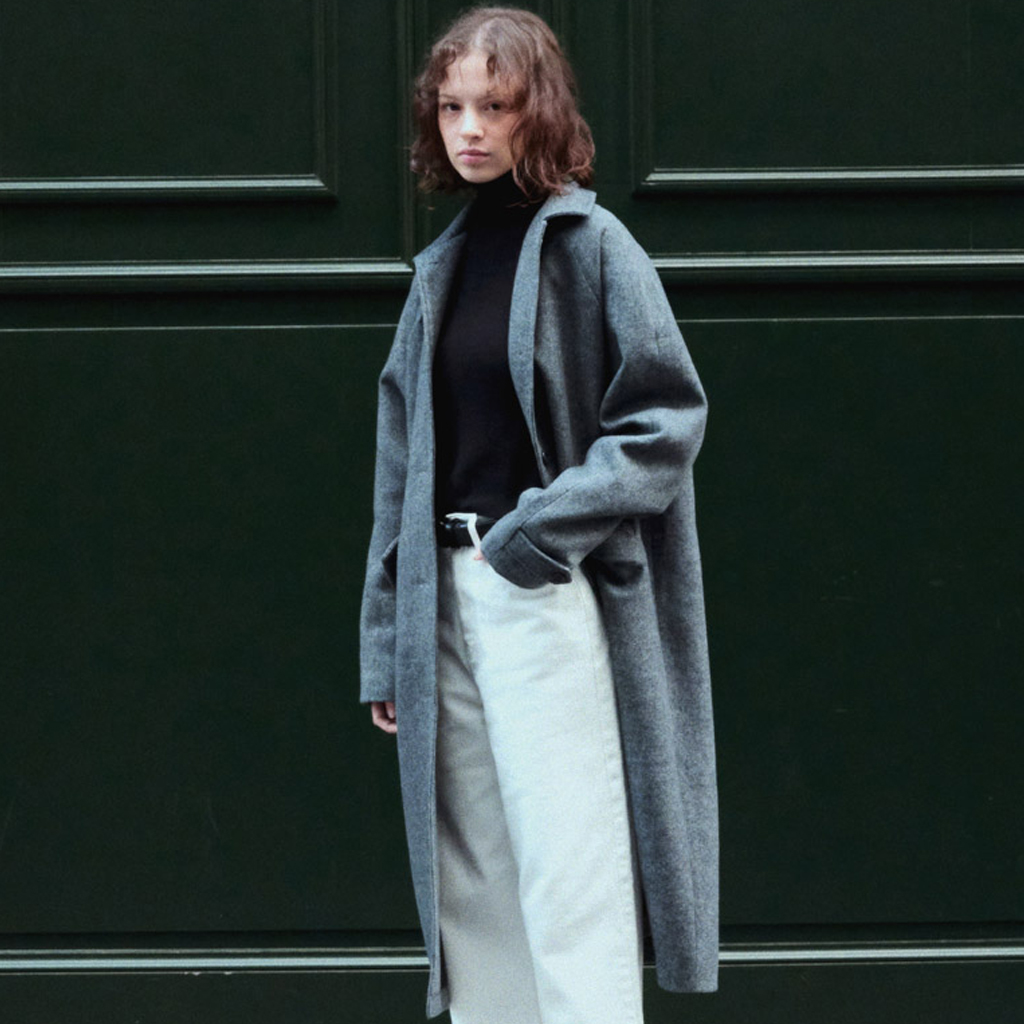 Francis Winter Wool Coat ( Charcoal ) | ファッション通販サイト NUGU