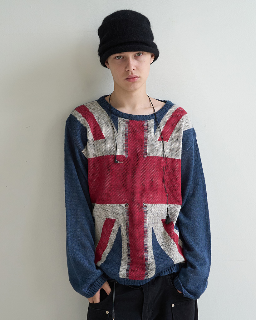 [The Beatles] Union Sweater(BLUE) | ファッション通販サイト NUGU