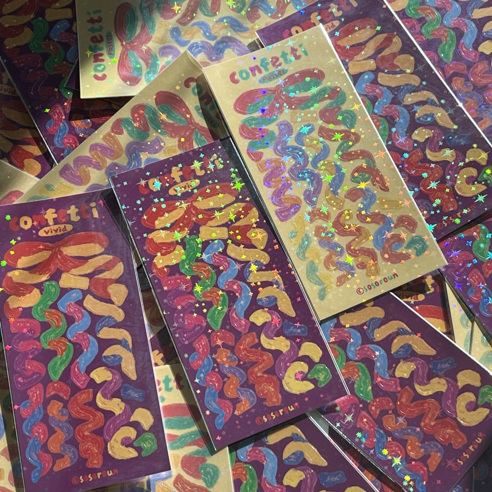 confetti sticker 2 type | ファッション通販サイト NUGU