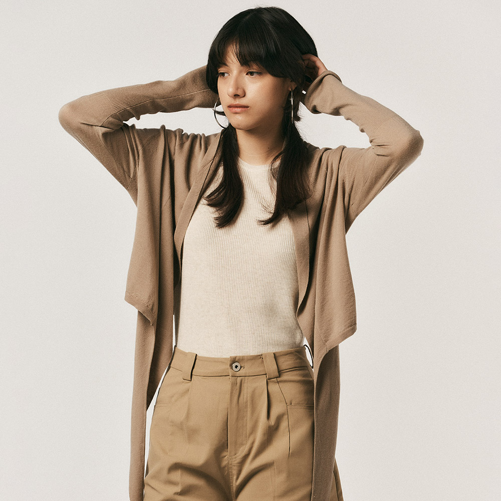 AR_Wrap collarless cardigan_3color | ファッション通販サイト NUGU