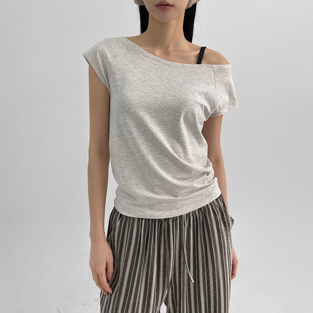 ボートネックナグラン半袖Tシャツ | ファッション通販サイト NUGU