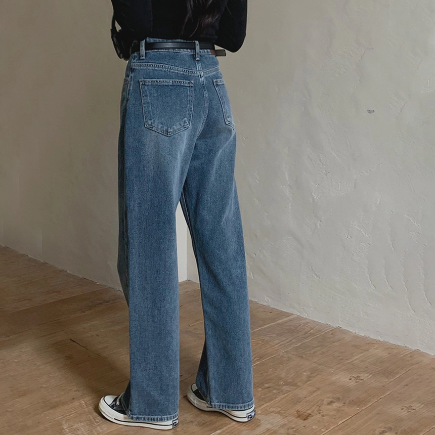 #SLOWMADE. (basic/long/5万枚突破)ワイドデニムパンツ-4size_秋服 | ファッション通販サイト NUGU