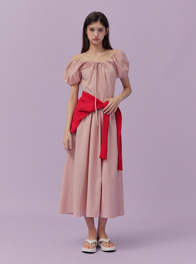 Brushel Ribbon Flare Long Dress | ファッション通販サイト NUGU
