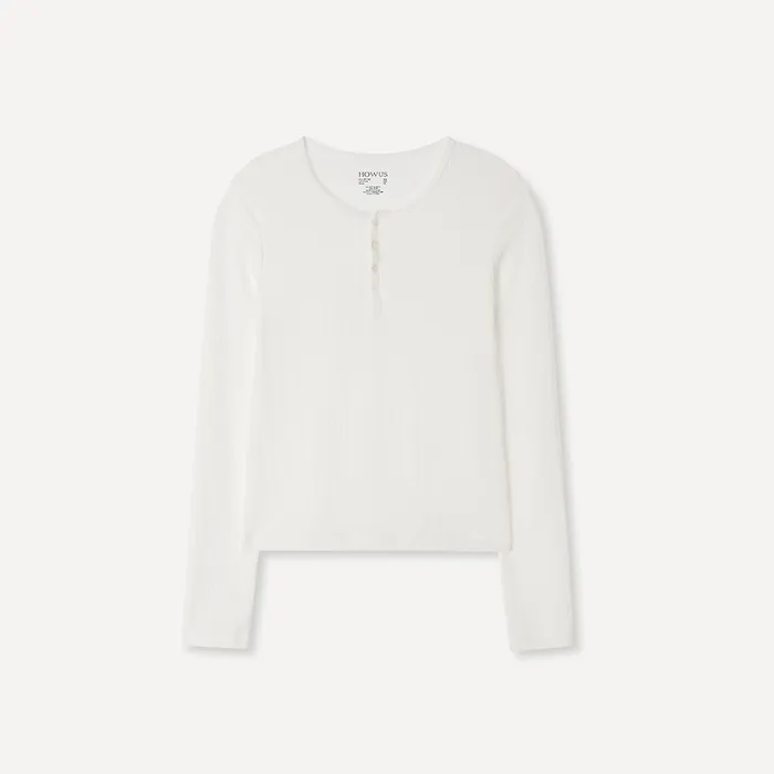 HENRY BUTTON T-SHIRTS (WHITE) | ファッション通販サイト NUGU
