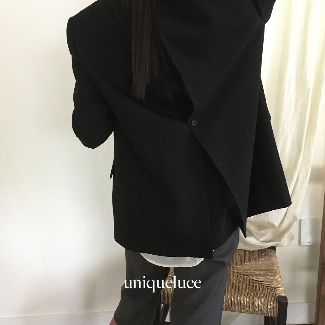 back button jacket *black | ファッション通販サイト NUGU