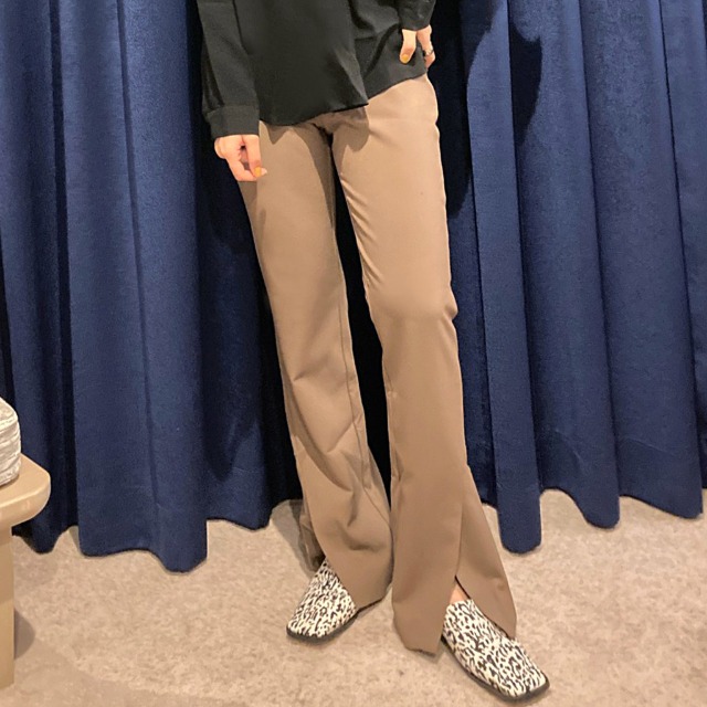 (SALE) ganesha slit slacks | ファッション通販サイト NUGU