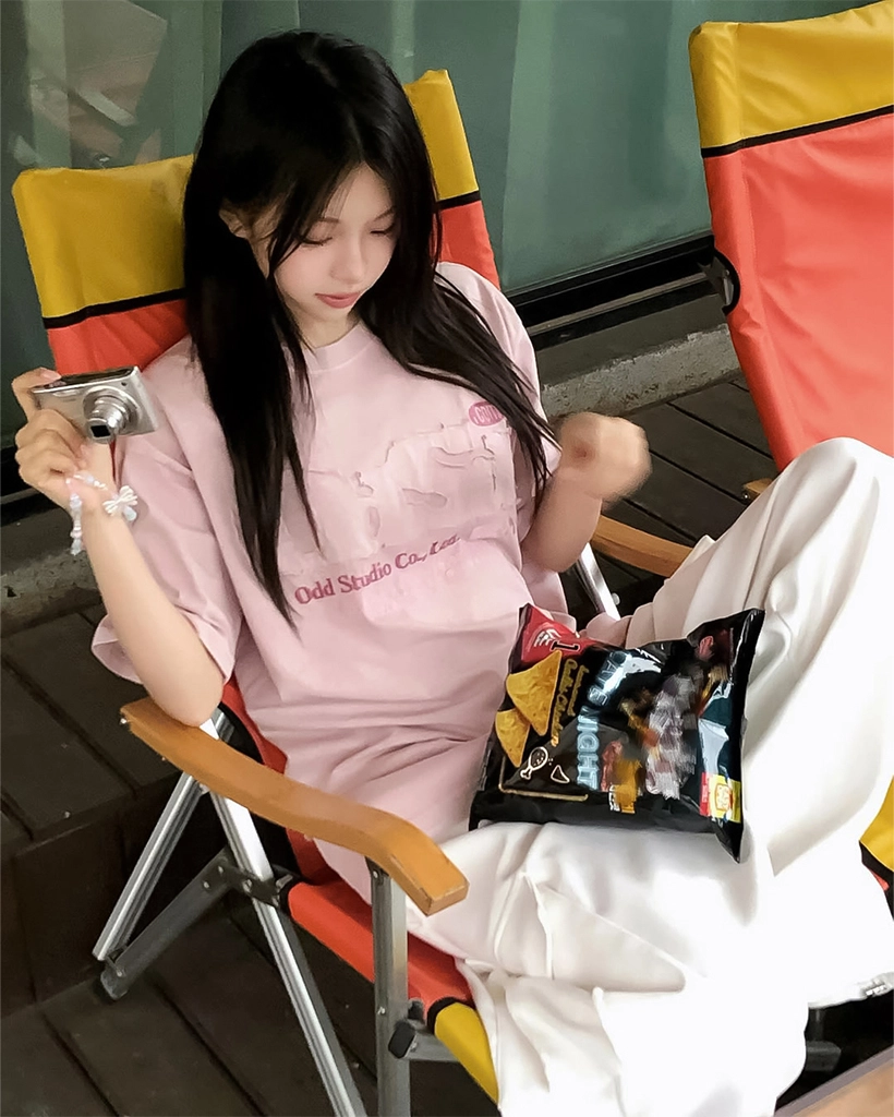 [Influencer pick] ODSD Pigment Damage T-shirt - LIGHT PINK | ファッション通販サイト NUGU