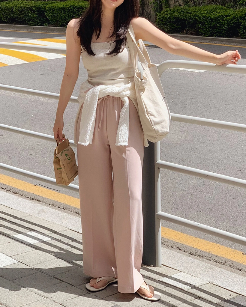 #SLOWMADE. 涼感リネン美脚パンツ-7color | ファッション通販サイト NUGU