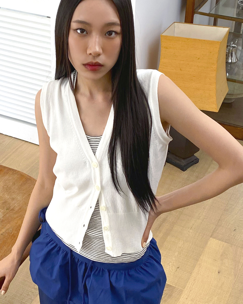 Pony Summer Knit Vest | ファッション通販サイト NUGU