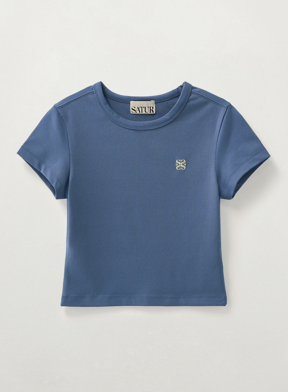 (W) Essential Basic Logo T-Shirt - Navy | ファッション通販サイト NUGU
