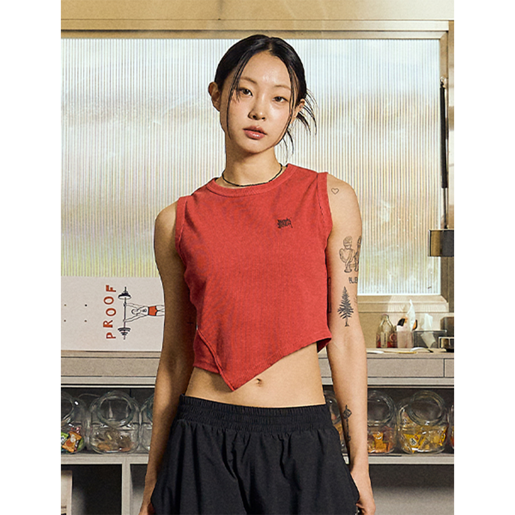 W TAG PIGMENT SLOPE TANK TOP | ファッション通販サイト NUGU