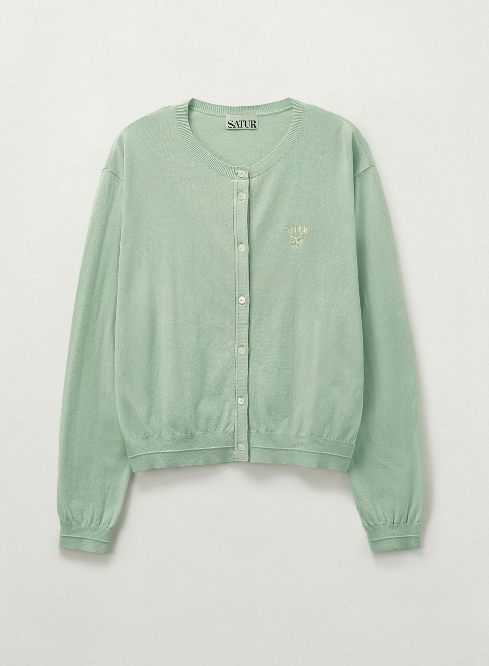 (W) Light Weight Knit Cardigan - Mint | ファッション通販サイト NUGU