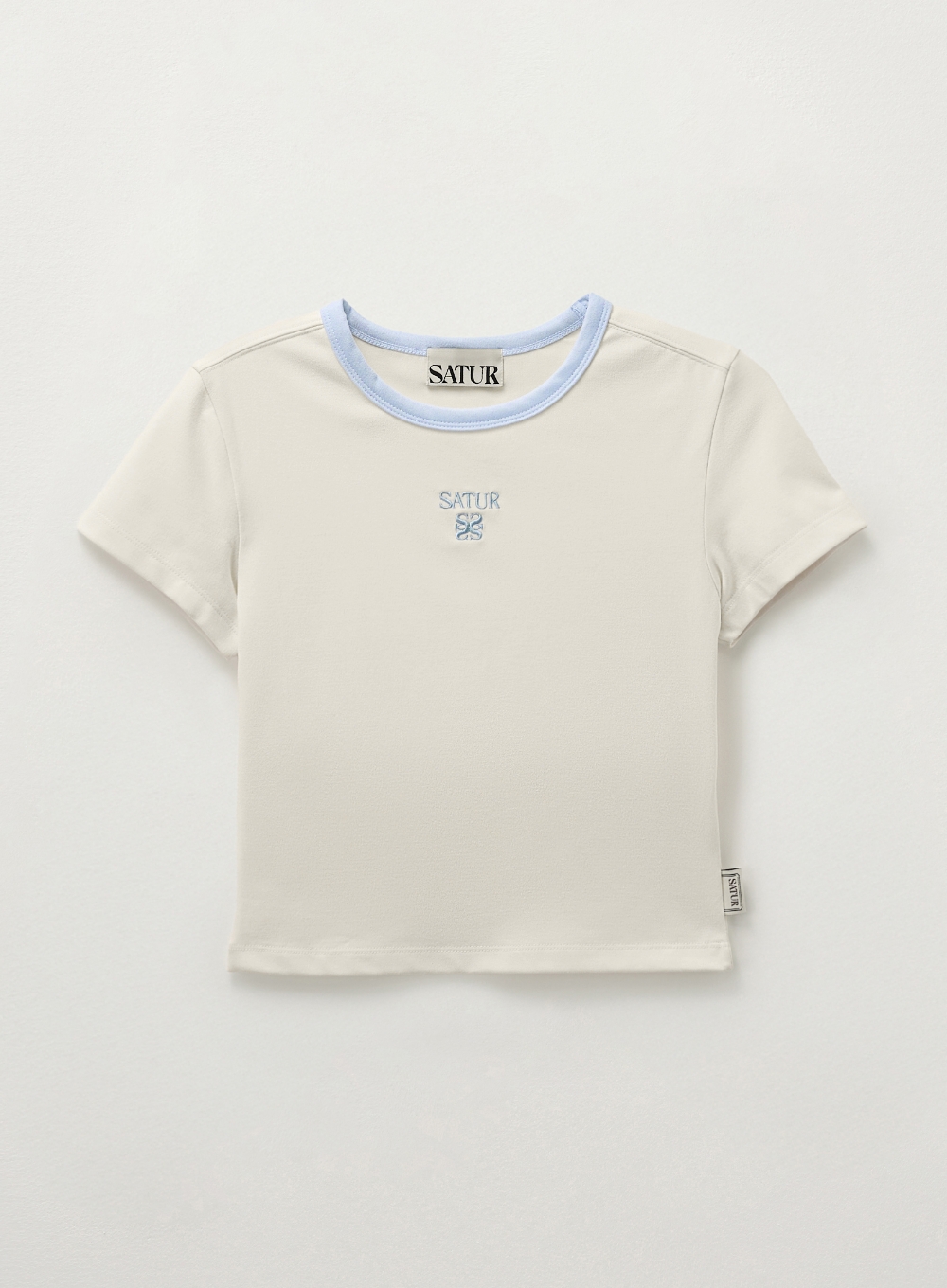 (W) Apero Crop Ringer T-Shirt - Cream | ファッション通販サイト NUGU