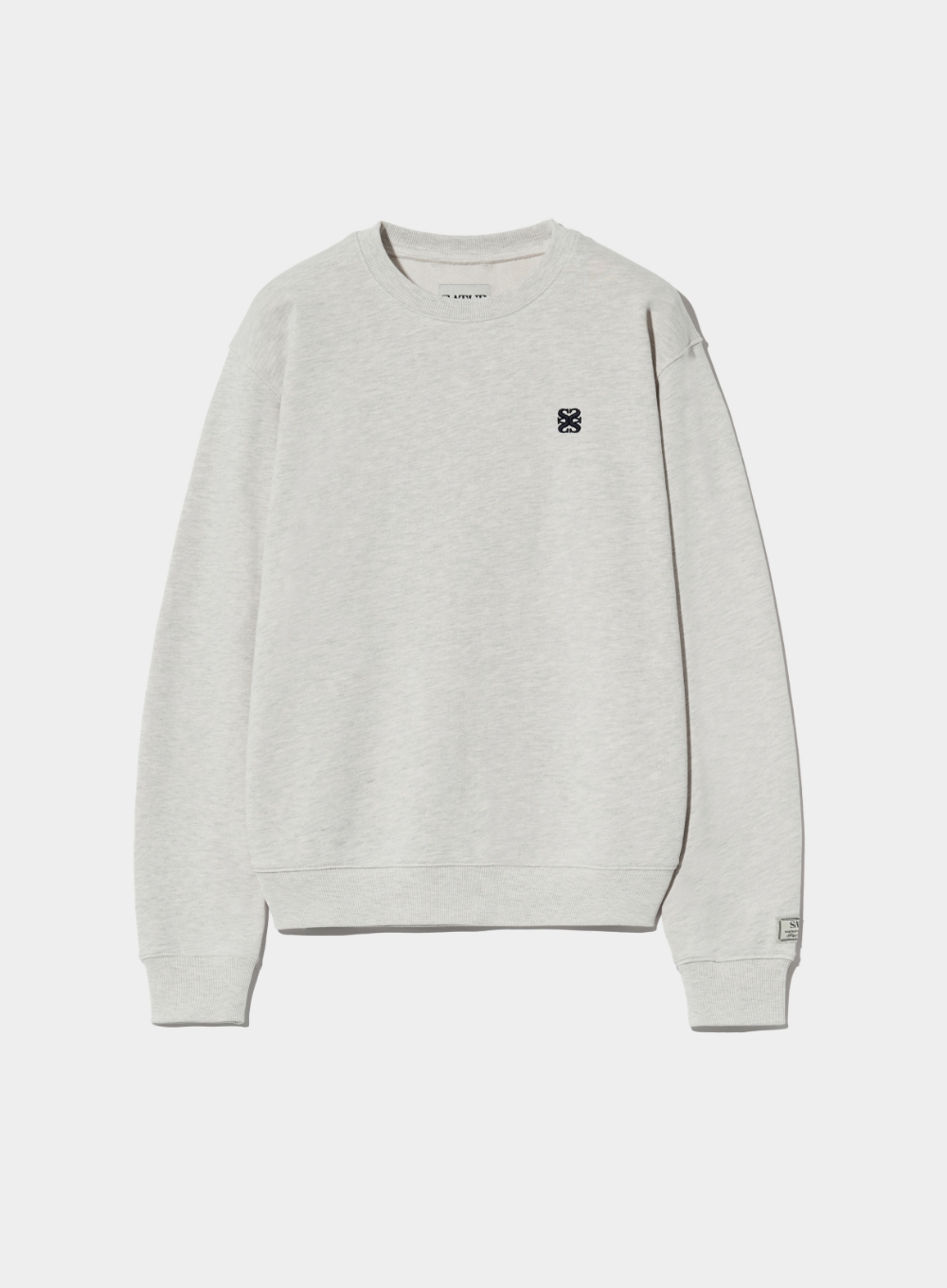 (W) Classic Logo Basic Sweatshirt - Melange Ivory | ファッション通販サイト NUGU
