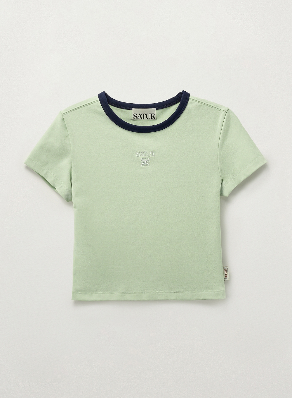 (W) Apero Crop Ringer T-Shirt - Mint | ファッション通販サイト NUGU