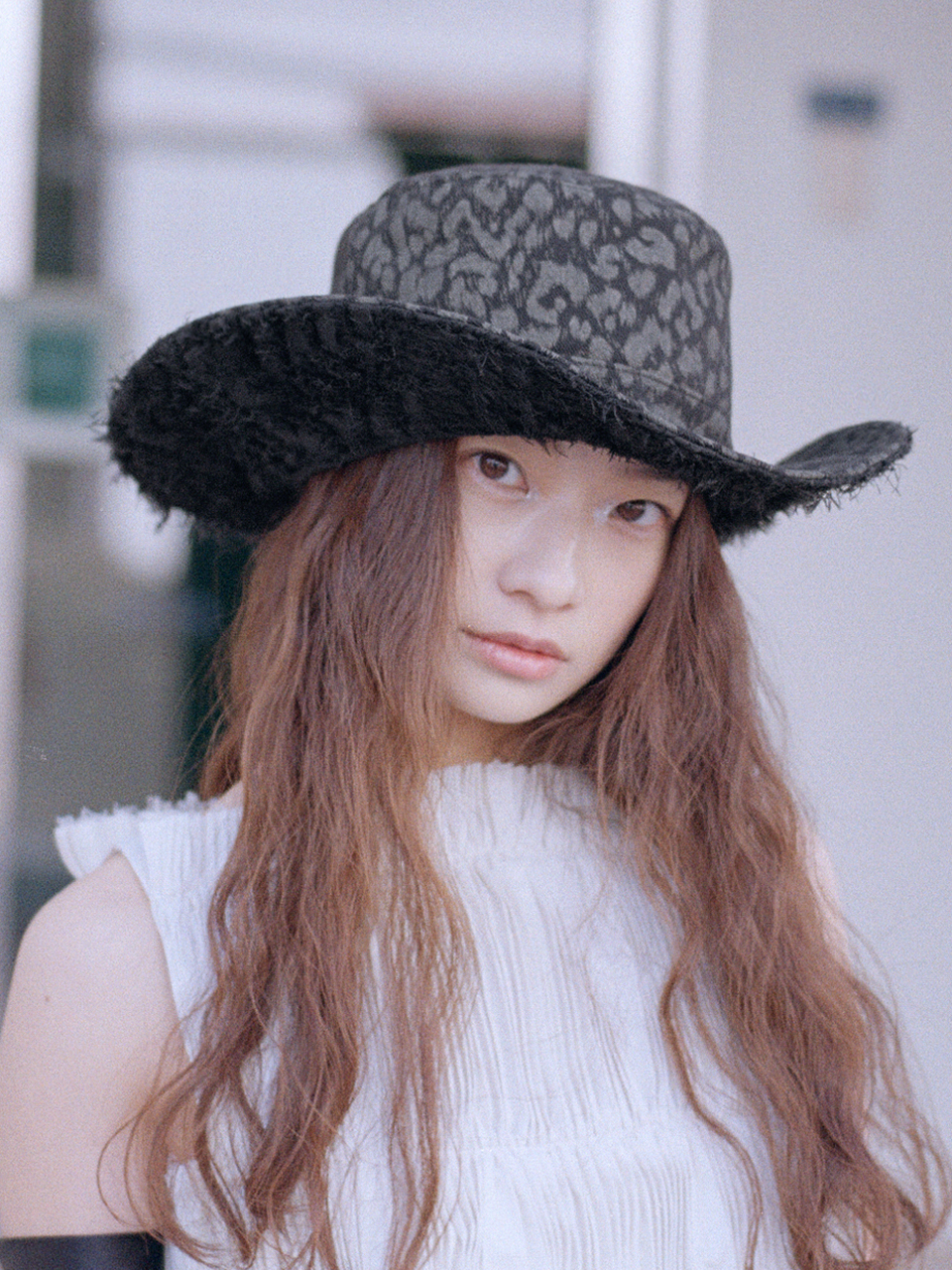 LEOPARD FEDORA IN BLACK FRINGE | ファッション通販サイト NUGU
