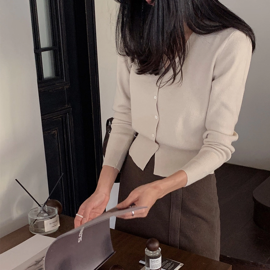 #SLOWMADE. (7color)スリムリブカーディガン | ファッション通販サイト NUGU