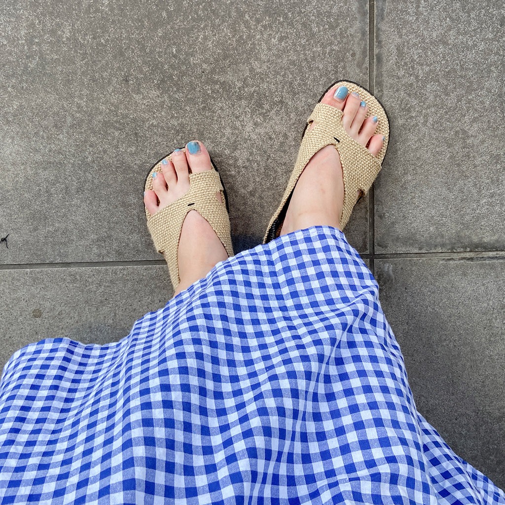 como rattan banding sandals | NUGU