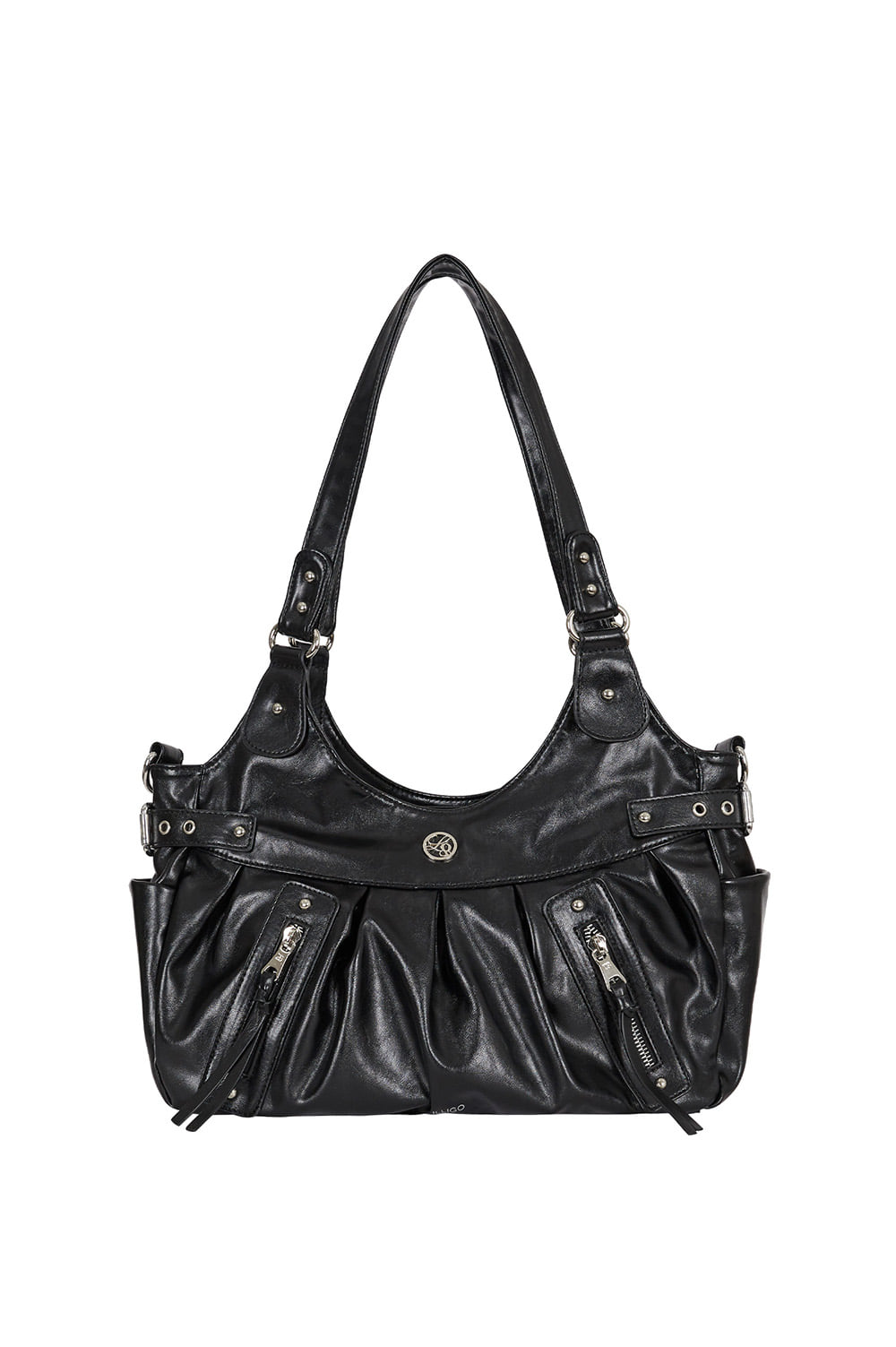 AMBER BUCKLE SHOULDER BAG BLACK | ファッション通販サイト NUGU