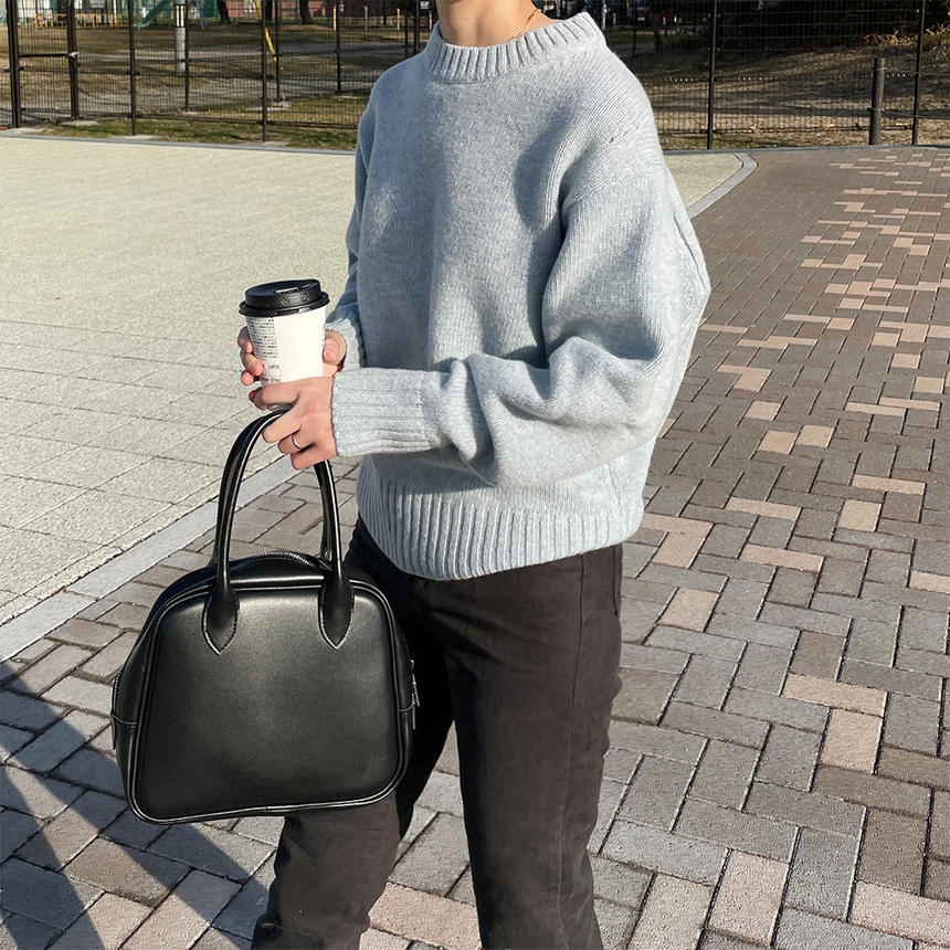 bintz wool round knit | ファッション通販サイト NUGU