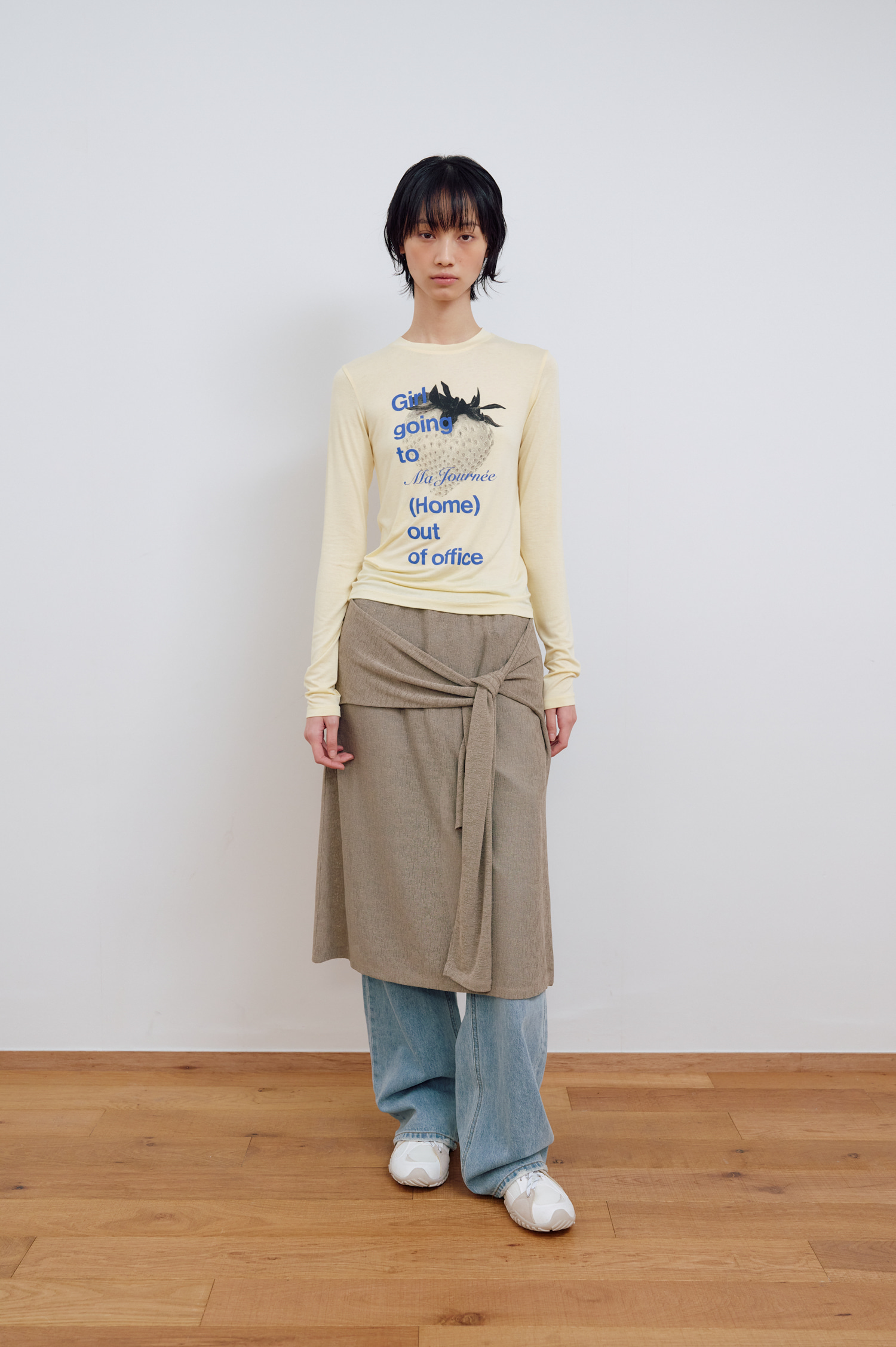 M STRAWBERRY T-SHIRT_YELLOW | ファッション通販サイト NUGU