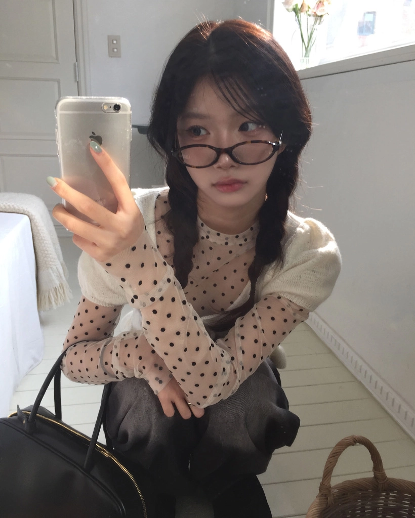 (2color)ドットシースルーインナー | ファッション通販サイト NUGU