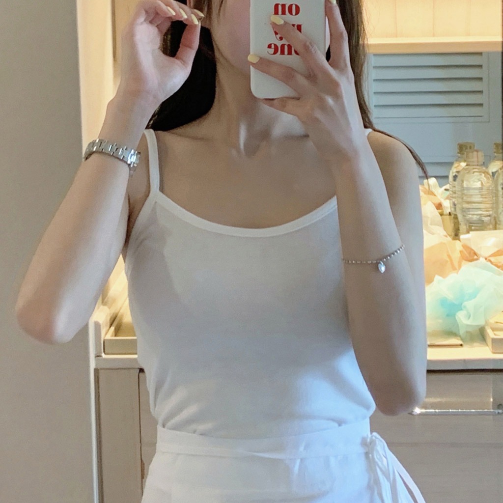 miet crop slim sleeveless (4color) | NUGU