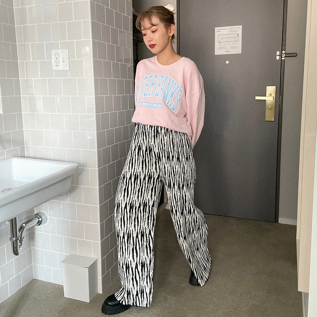 poem zebra pattern pants | ファッション通販サイト NUGU