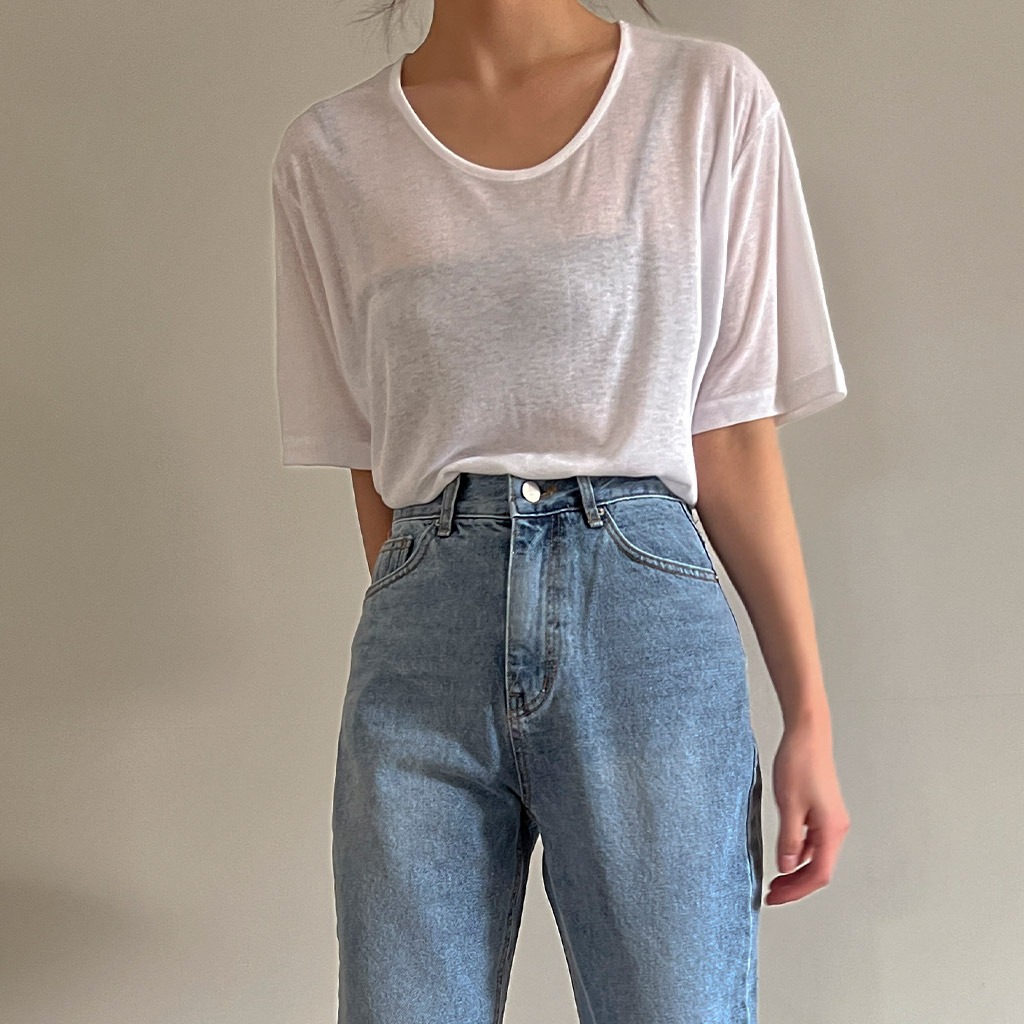 uve u neck tee ( 4 color ) | ファッション通販サイト NUGU