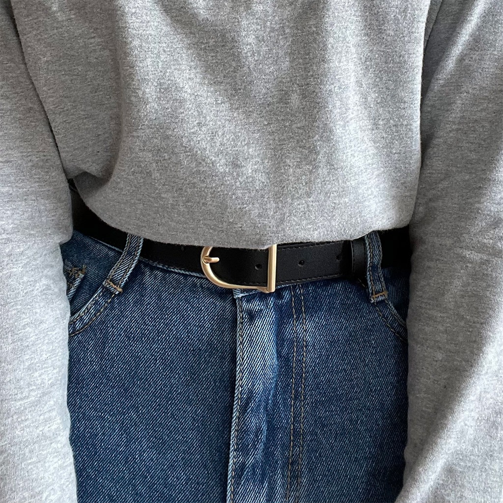 half D matt gold belt | ファッション通販サイト NUGU