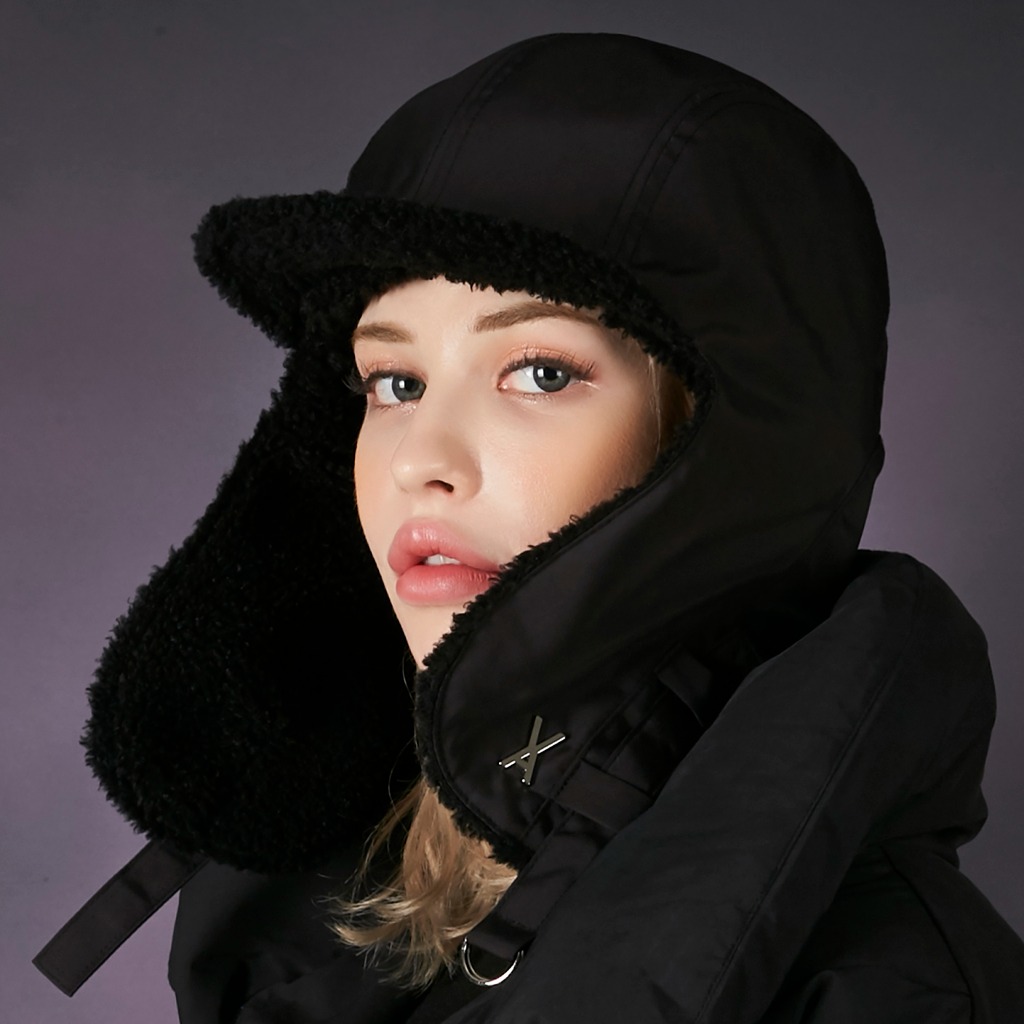[VARZAR] Stud logo over fit trooper hat black | ファッション通販サイト NUGU