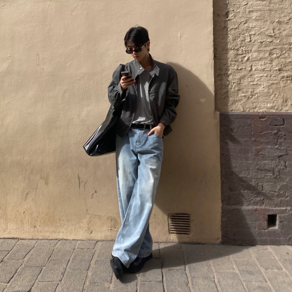 [Vague Pick!] Season wide denim pt (blue) | ファッション通販サイト NUGU