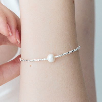 [silver925] pearl ball mini grain bracelet | ファッション通販サイト NUGU