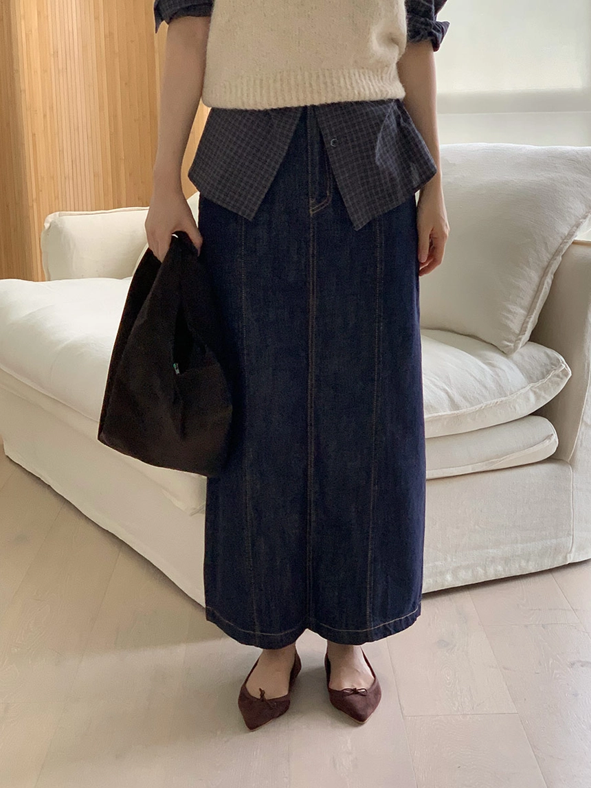 バックスリットHラインロングスカート | ファッション通販サイト NUGU