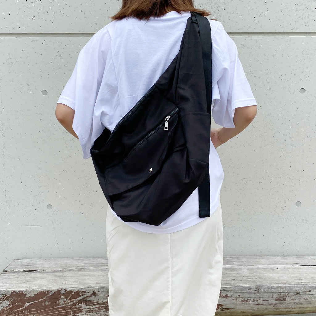 cotton simple cross big bag | ファッション通販サイト NUGU