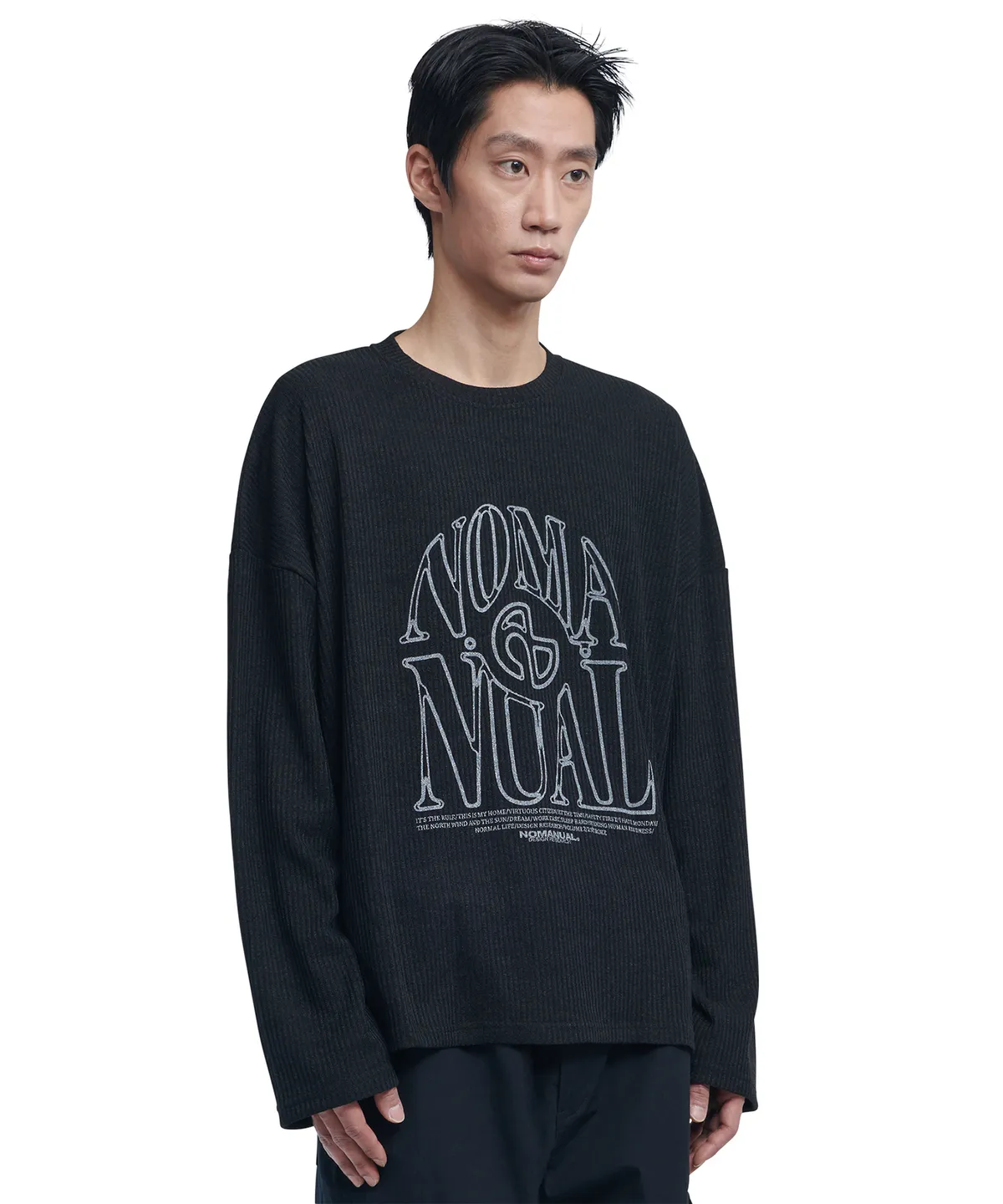 [Kアイドル着用] S.N.A KNIT LONG SLEEVE BLACK | ファッション通販サイト NUGU