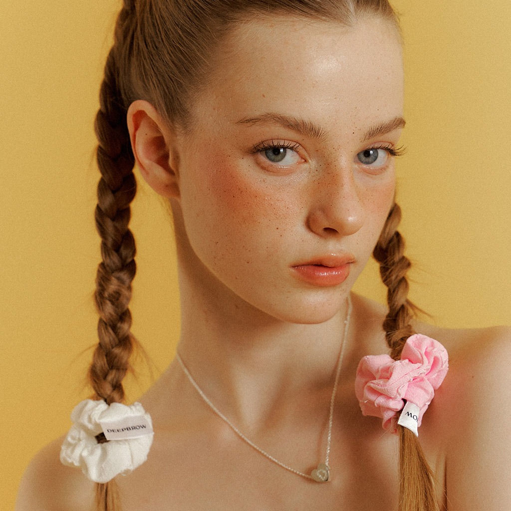 love deep bloom scrunchie (S)(3 colors) | NUGU