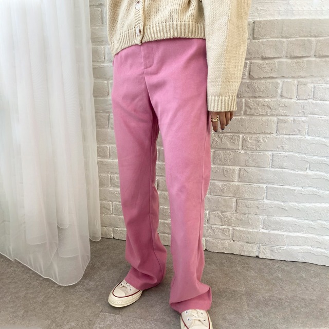 by color boot-cut slacks | NUGU