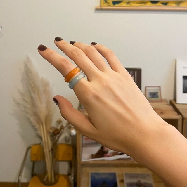 medi jade stone ring (9color) | ファッション通販サイト NUGU