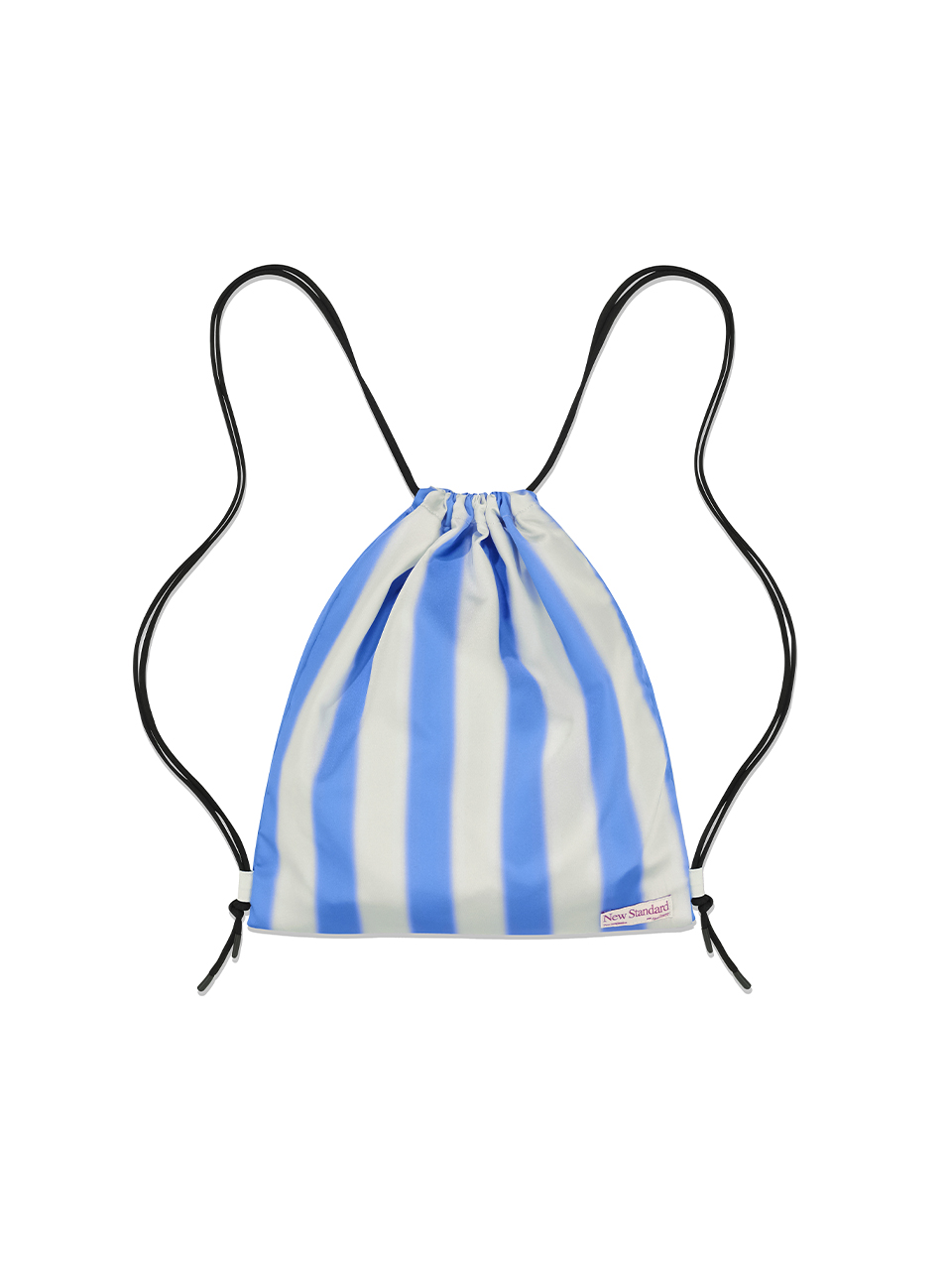 Stripe Drawstring Sport Bag UNISEX Blue | ファッション通販サイト NUGU