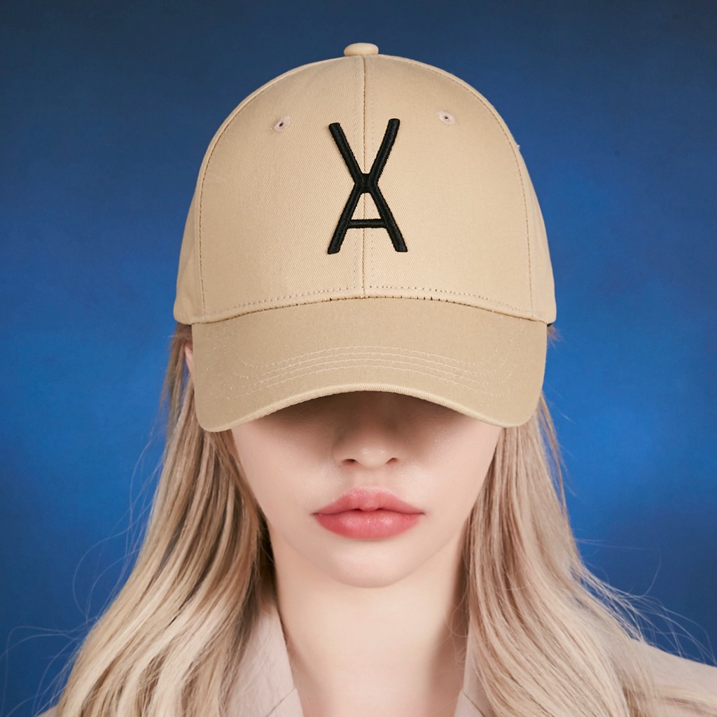 [VARZAR] VA Big logo over fit buckle cap beige | ファッション通販サイト NUGU