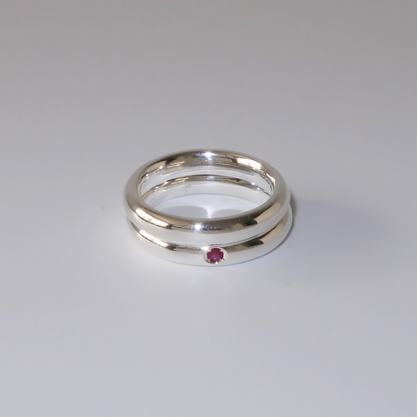 RED DOT DOUBLE RING | NUGU