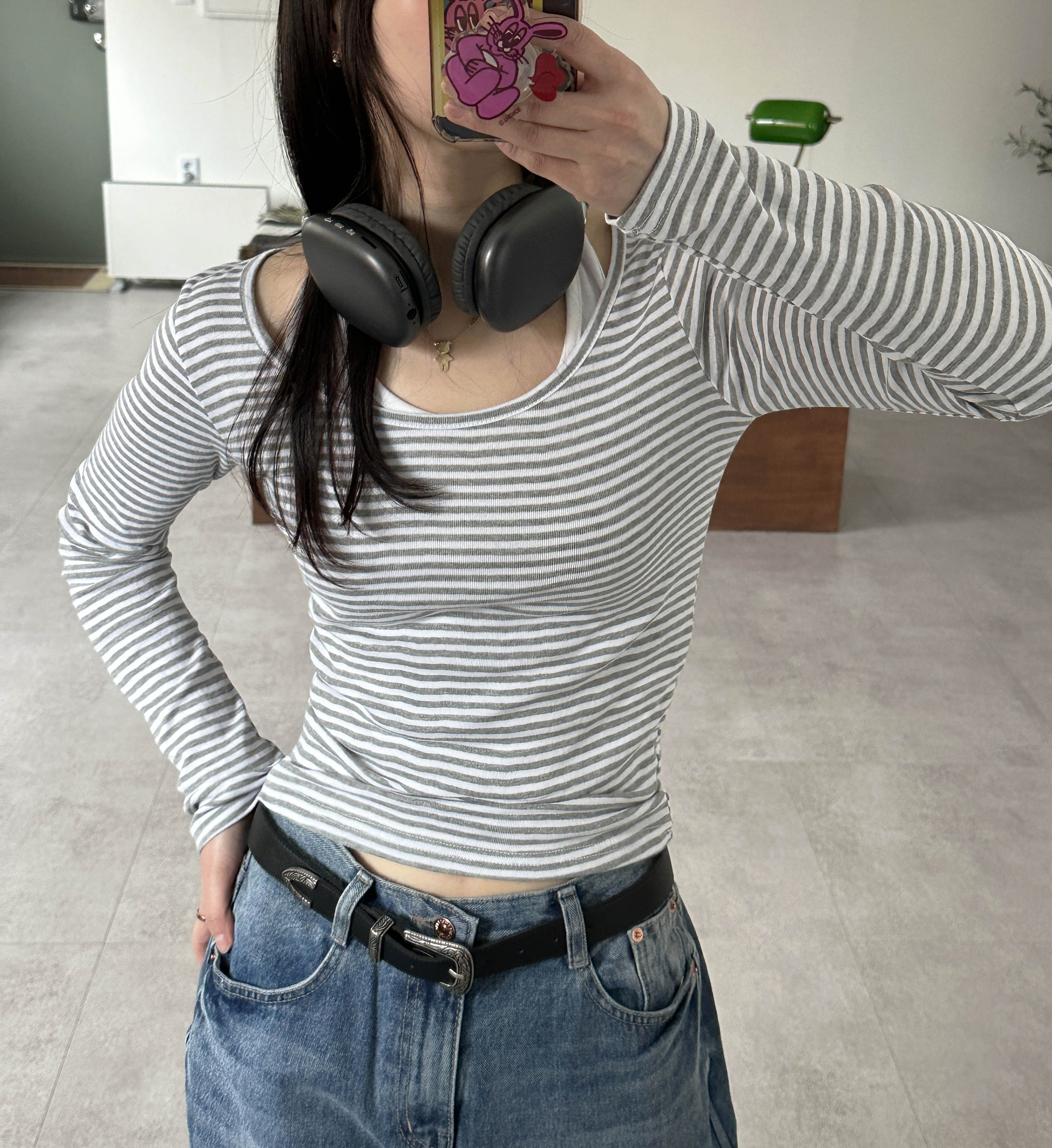 ラウンドボーダーTシャツ[4color] | ファッション通販サイト NUGU