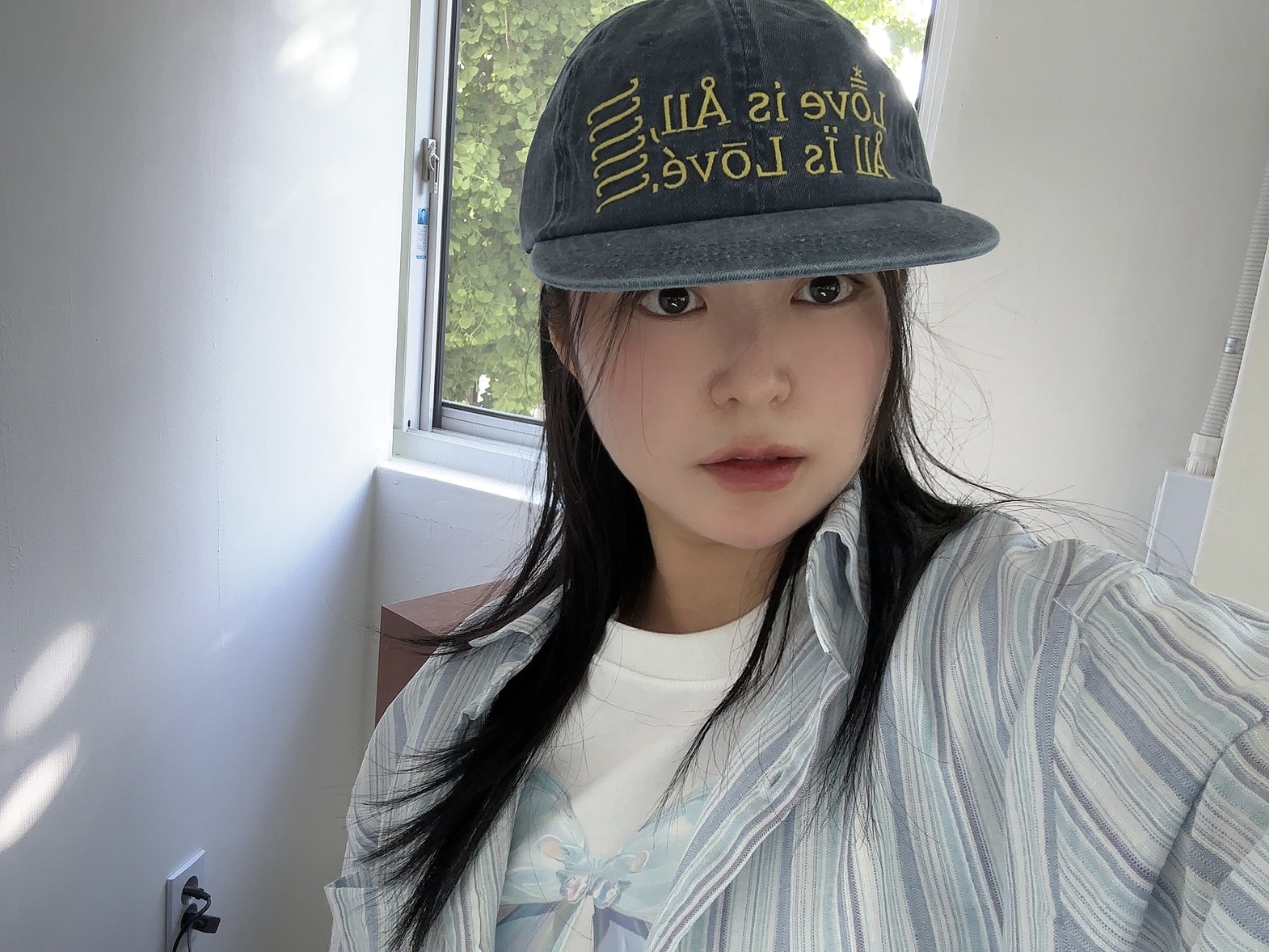 ラブデニムステッチレタリングキャップハット[1color] | ファッション通販サイト NUGU