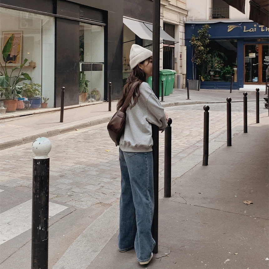 #SLOWMADE. (basic/long/5万枚突破)ワイドデニムパンツ-4size_秋服 | ファッション通販サイト NUGU