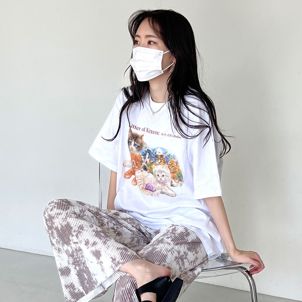 df so cute baby cat tee | ファッション通販サイト NUGU