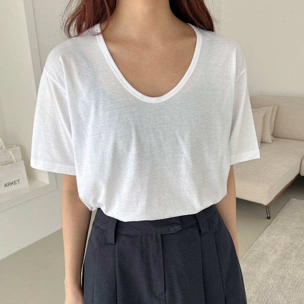 bambi u neck tee ( 4 color ) | ファッション通販サイト NUGU