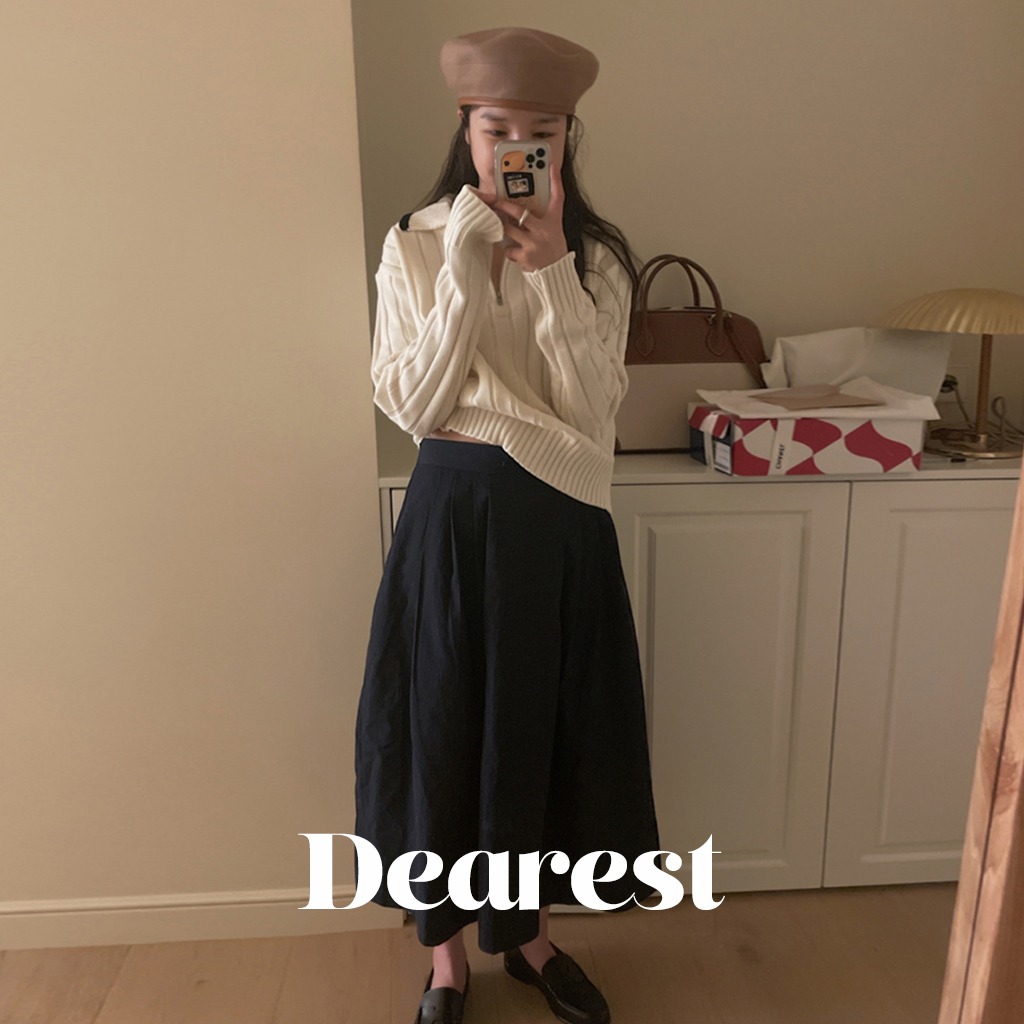 [MADE][Dearest] Rohe (sk) -Navy | NUGU