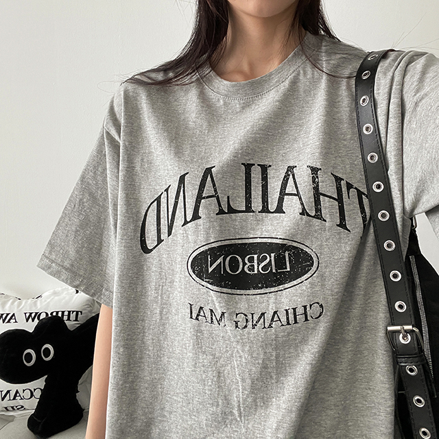 レタリングオーバーサイズ半袖Tシャツ(3color) | ファッション通販サイト NUGU